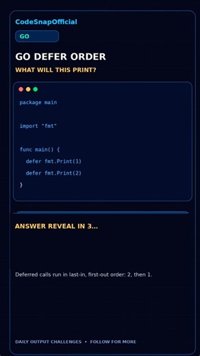 🔥 Can You Predict This Go Output? Most People Get It Wrong! #Golang #Shorts #golang #programming