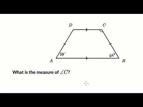 Opposite angles of isosceles trapezoid | Similarity | Geometry (FL B.E.S.T.) | Khan Academy