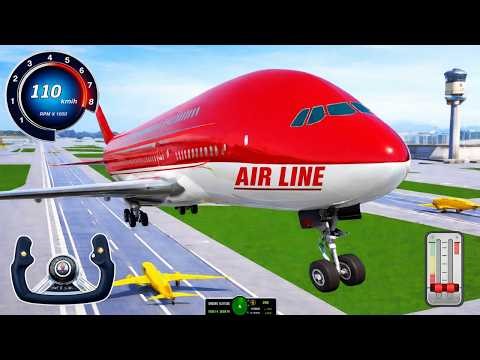 Real Flight Airplane City Pilot Simulator - Boeing 747 Emergency Landing Games 3D | Android Gameplay