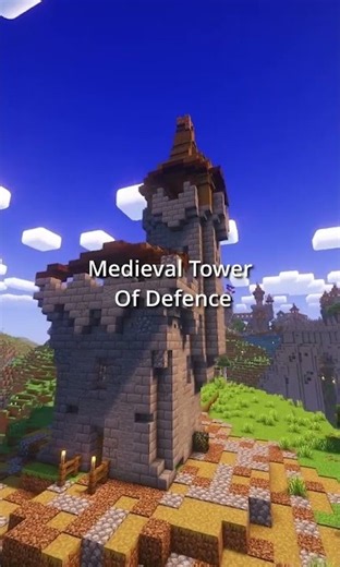 Tower Of Defence #minecraft #minecraftbuilding #minecrafttower #minecraftcastle