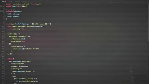 clip-4131507957-close-computer-screen-displaying-complex-software-source