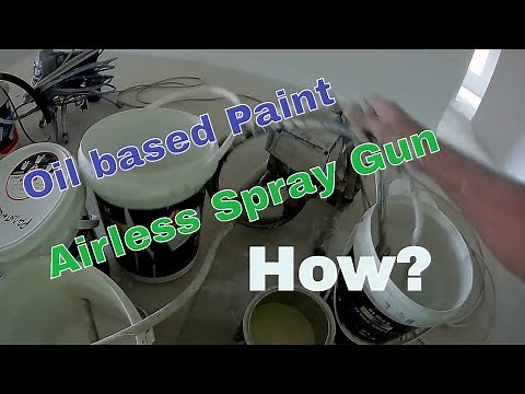 Setting the Wagner spray gun up for spraying gloss enamel