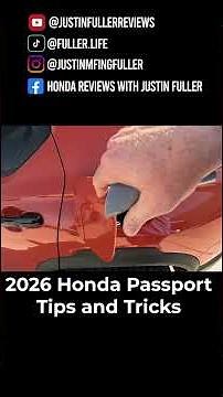 2026 Honda Passport Tips & Tricks