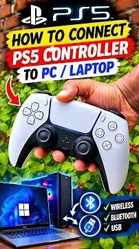 How to Connect PS5 Controller to PC/Laptop 🎮
