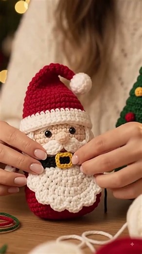 Easy Crochet Santa Claus Pattern 🎅 | Christmas Amigurumi DIY Tutorial | Holiday Crochet Gift Idea