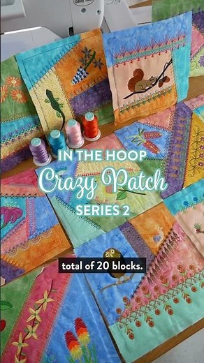 The best fabric scrap project #Embroidery #InTheHoop