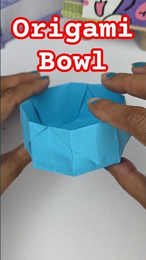 5-Minute DIY Paper Bowl! Easy Origami for Beginners | Paper Craft