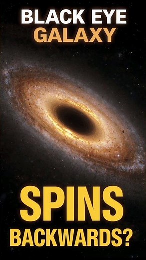Why Does The Black Eye Galaxy Spin Backwards? #galaxy #nasa #astronomy