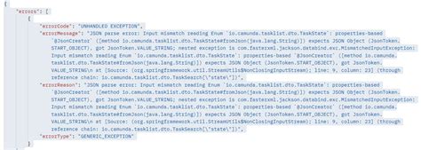 Json Parser Error · Issue 18 · Camunda Community Hub Camunda Tasklist