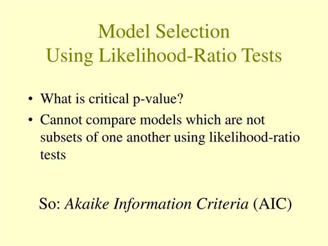 Ppt The Method Of Likelihood Powerpoint Presentation Free Download