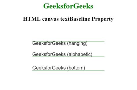 html canvas textbaseline用法及代碼示例 純淨天空