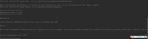 springboot启动时报错cannot determine embedded database driver class for