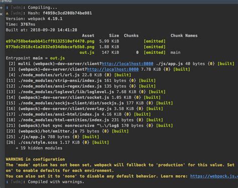 javascript webpack 4 webpack dev server is not