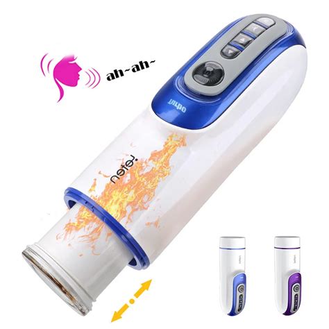 Automatic Telescopic Male Masturbator Intelligent Heating Voice Sex