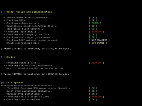 lynis security auditing tool for linux macos and unix based systems