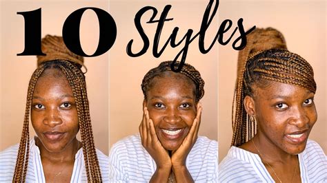10 Easy Ways To Style Knotless Box Braids Braids Protective