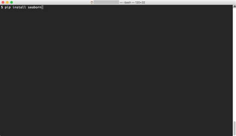 seaborn のインストール python でデータサイエンス