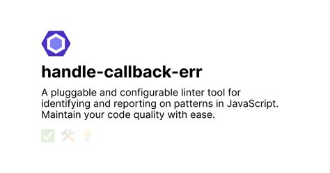 handle callback err eslint pluggable javascript linter
