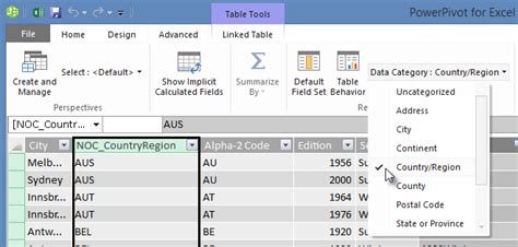 tutorial create map based power view reports excel