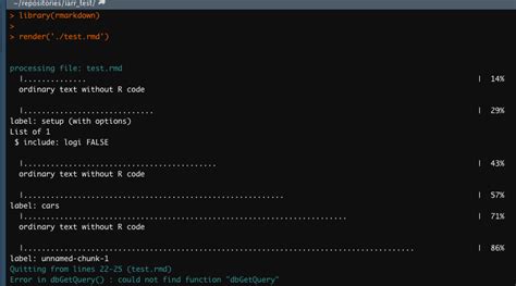 r rmarkdown render output to stdout stack overflow