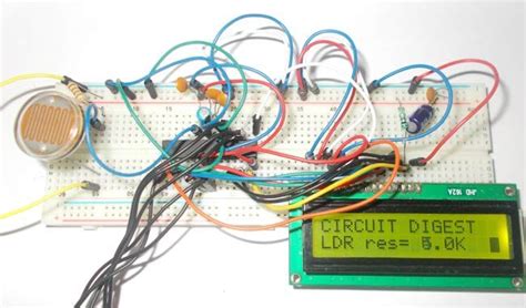 light intensity measurement using ldr and atmega8