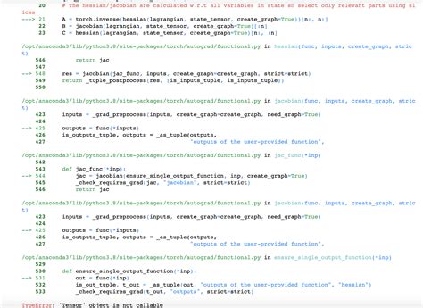 typeerror tensor object is not callable autograd pytorch forums