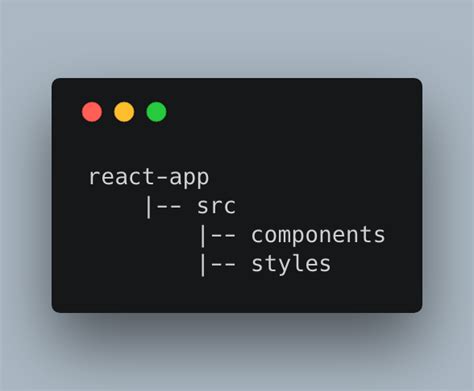react app structure sitename