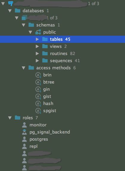 [solved] reduce amount of nodes shown in the database tree view ides