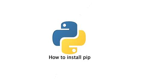 how to install pip python package manager youtube
