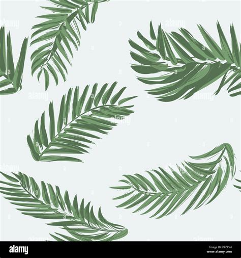 Palm Leaf Seamless Pattern Background Beach Seamless Pattern Wallpaper
