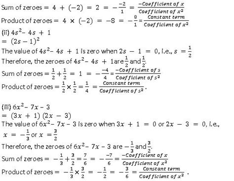 Ncert Solutions Class 10 Mathematics Chapter 2 Polynomials