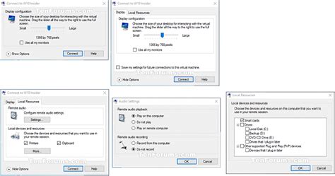 Turn On Or Off Hyper V Enhanced Session Mode In Windows 10 Tutorials