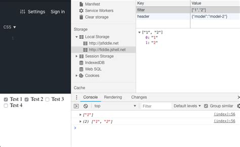 javascript store multiple checkbox values in one localstorage key