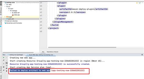 [solved] failed to deploy artifact to web app getting this error