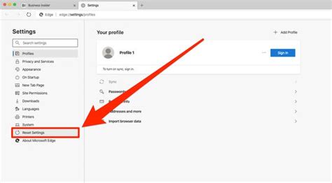 how to reset microsoft edge to fix faulty settings