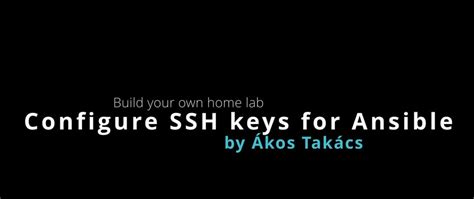 Ansible Playbook And Ssh Keys Dev Community