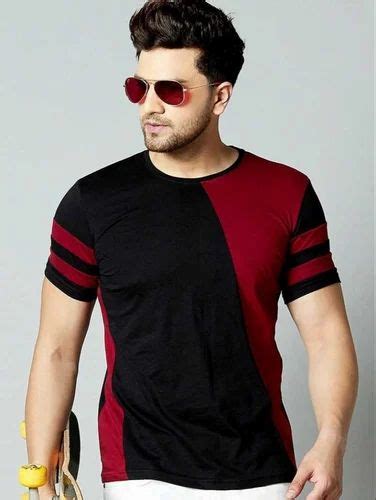 Mens Cotton Printed T Shirt Round Collar At Rs 110 In New Delhi Id