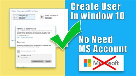 How To Create Local User Account In Window 10 Without Microsoft Account