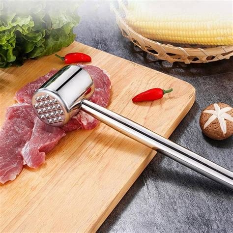 Meat Beater Dual Sided Meat Meat Hammer Pounder Flattener Stainless