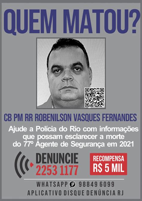 Portal Dos Procurados Divulga Cartaz Para Identificar Envolvidos Na
