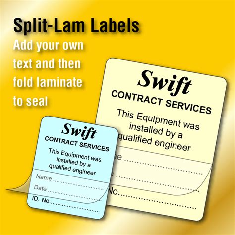 split lam labels the calf hey group