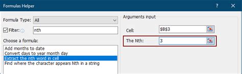 easily extract the nth word from a text string in excel