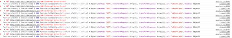 php angularjs get method causing internal error 500 stack overflow