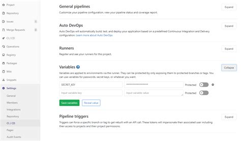 django how to set environment variables for the ci cd in