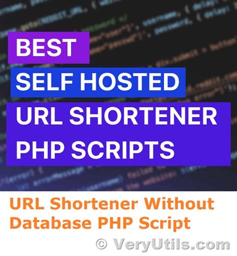 veryutils url shortener is a php url shortener script for web