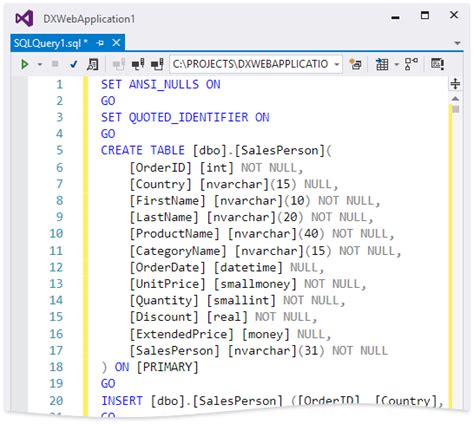 lesson 1 bind mvcxpivotgrid to microsoft sql server database file