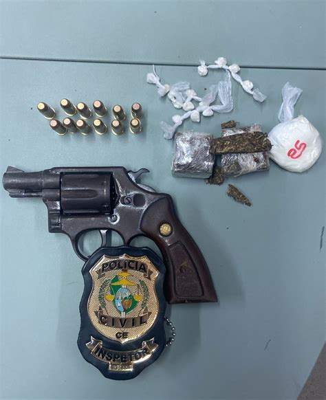 Homem Em Posse De Arma De Fogo E Drogas é Preso Em Flagrante Pela