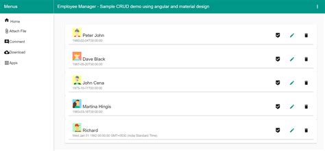 generator angular material crud npm