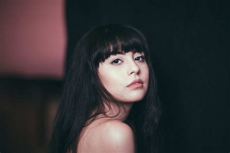 Face Black Women Model Portrait Long Hair Brunette Looking At