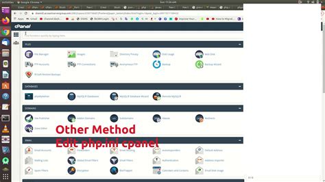 cpanel php ini edit output buffering youtube